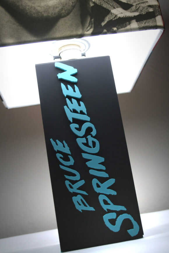 Handmade ‘Bruce Springsteen’ Lamp + Album Cover Shade | The Records Ticking