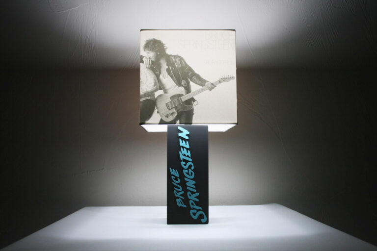 Handmade ‘Bruce Springsteen’ Lamp + Album Cover Shade | The Records Ticking