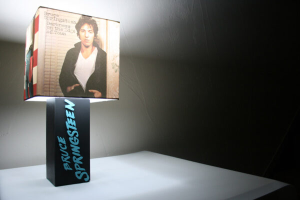 Handmade ‘Bruce Springsteen’ Lamp + Album Cover Shade | The Records Ticking