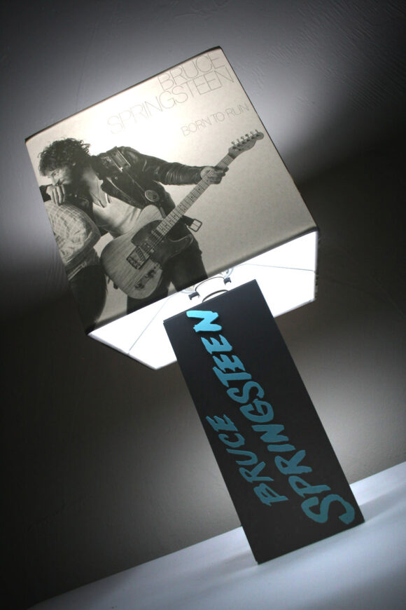 Handmade ‘Bruce Springsteen’ Lamp + Album Cover Shade | The Records Ticking