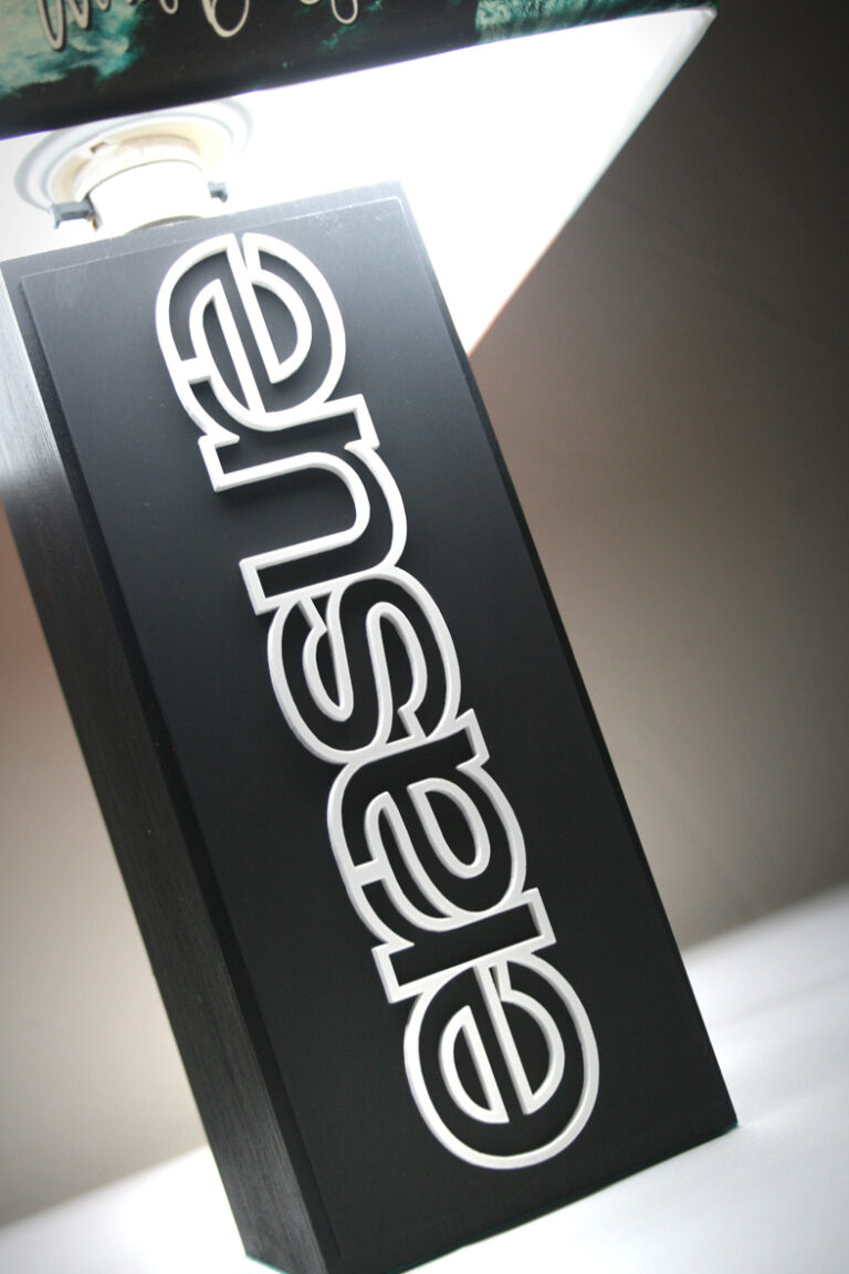 Handmade ‘Erasure’ Lamp + Album Cover Shade | The Records Ticking
