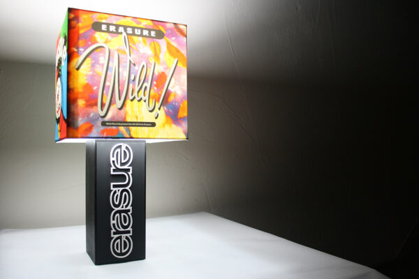 Handmade ‘Erasure’ Lamp + Album Cover Shade | The Records Ticking