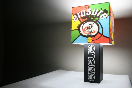 Handmade ‘Erasure’ Lamp + Album Cover Shade | The Records Ticking