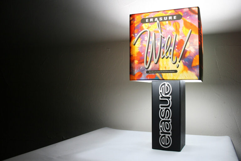 Handmade ‘Erasure’ Lamp + Album Cover Shade | The Records Ticking