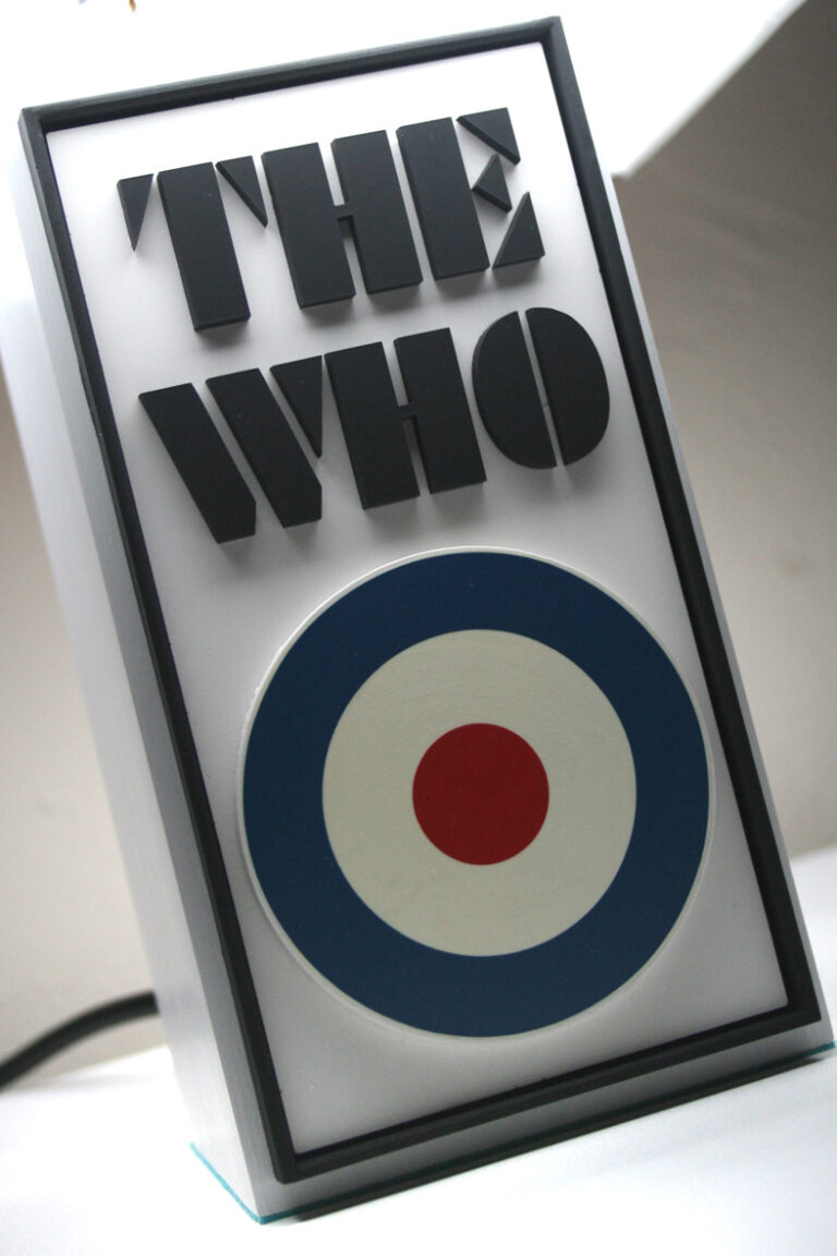 Handmade ‘The Who’ Lamp + Album Cover Shade | The Records Ticking