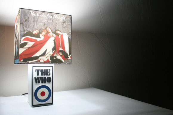 Handmade ‘The Who’ Lamp + Album Cover Shade | The Records Ticking