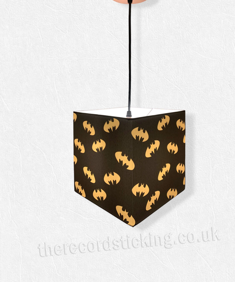 Handmade ‘Batman’ Ceiling or Table Lamp Shade | The Records Ticking