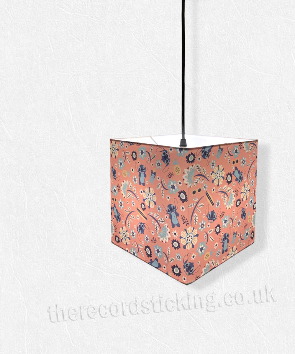Handmade ‘Lilo & Stitch’ Ceiling or Table Lamp Shade | The Records Ticking